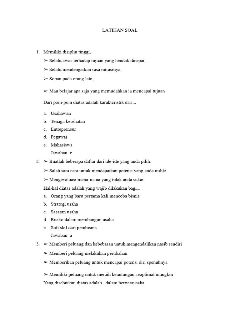 Soal Kwu Kel 8 | PDF