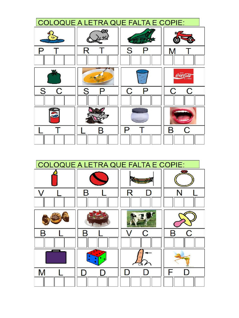 Complete Com As Vogais | PDF