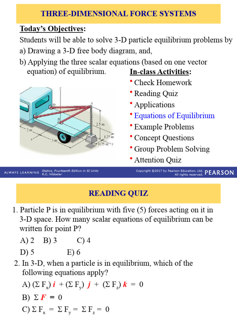 Chapter 3. Equilibrium of A Particle (3.4) | PDF | Force | Euclidean Vector