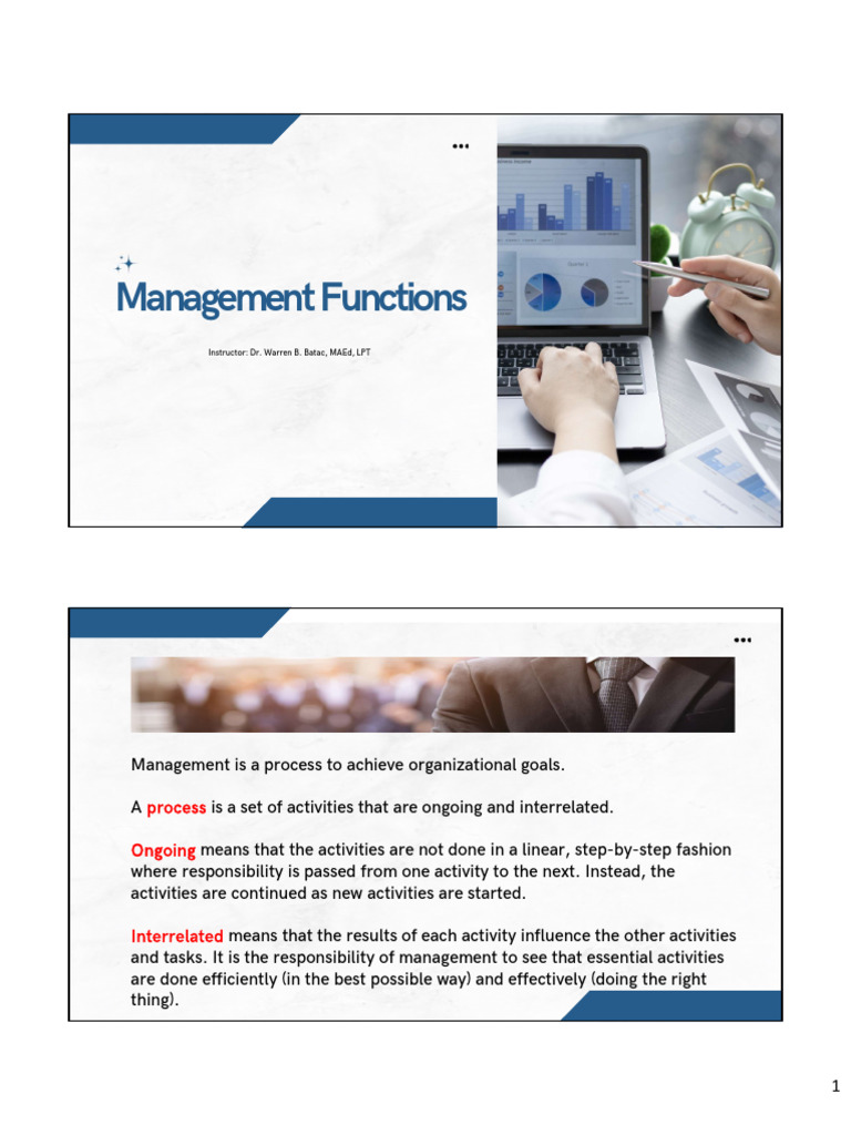 Topic 5 Management Functions | Download Free PDF | Management ...