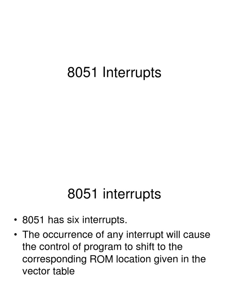 8051 Interrupts | PDF | Timer | Electronic Engineering