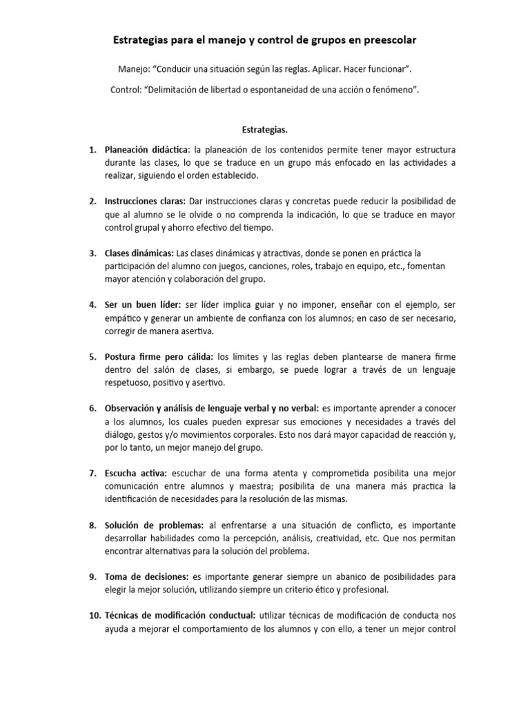 Manejo y Control de Grupos | Descargar gratis PDF | Modificación de ...