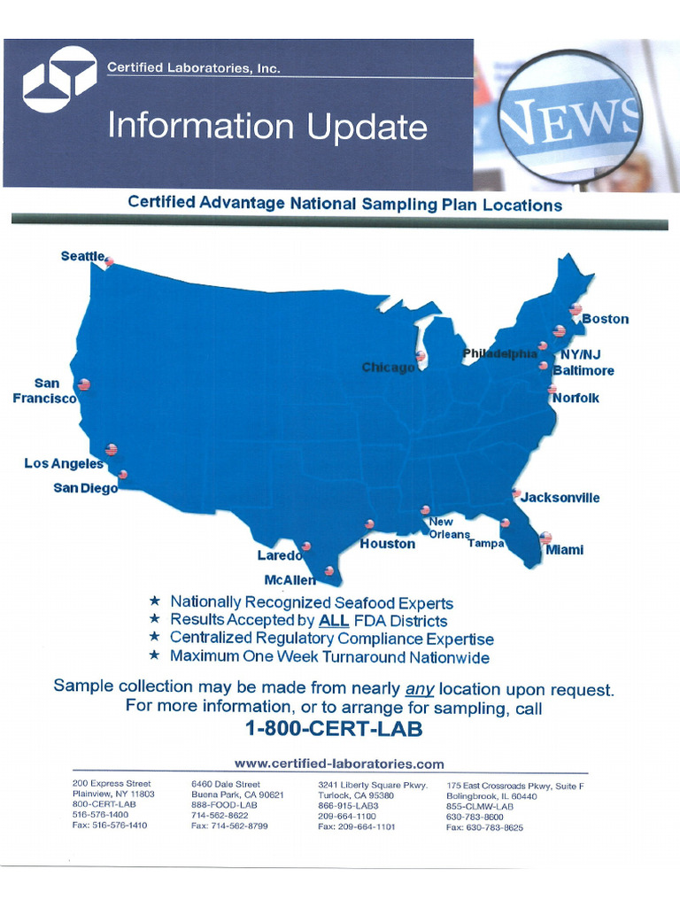 Certified Sampling Locations-1 | PDF