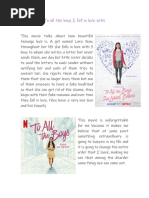 To All The Boys Ive Loved Before by Jenny Han | PDF | General Fiction