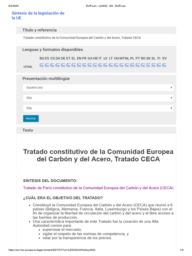 Ceca | PDF | Comunidad Económica Europea | tratado de Maastricht