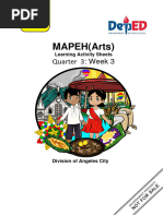 Grade 5 - ARTS - Q4 Module 1 | PDF