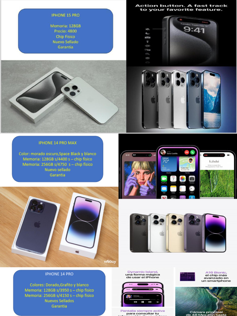 Catalogo Por Mayor de Iphone Nuevo Actualizado - PDF Nuevo 2024' | PDF