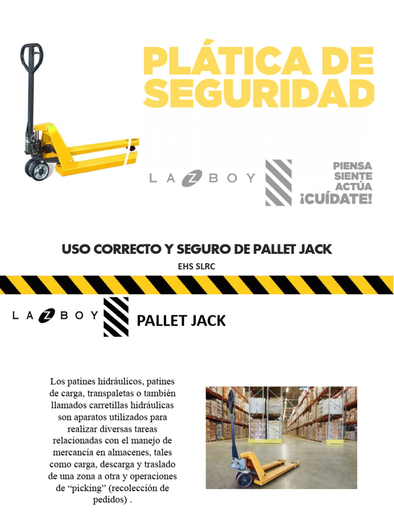 Uso Seguro de Pallet Jack en Almacenes | PDF | Bienes manufacturados