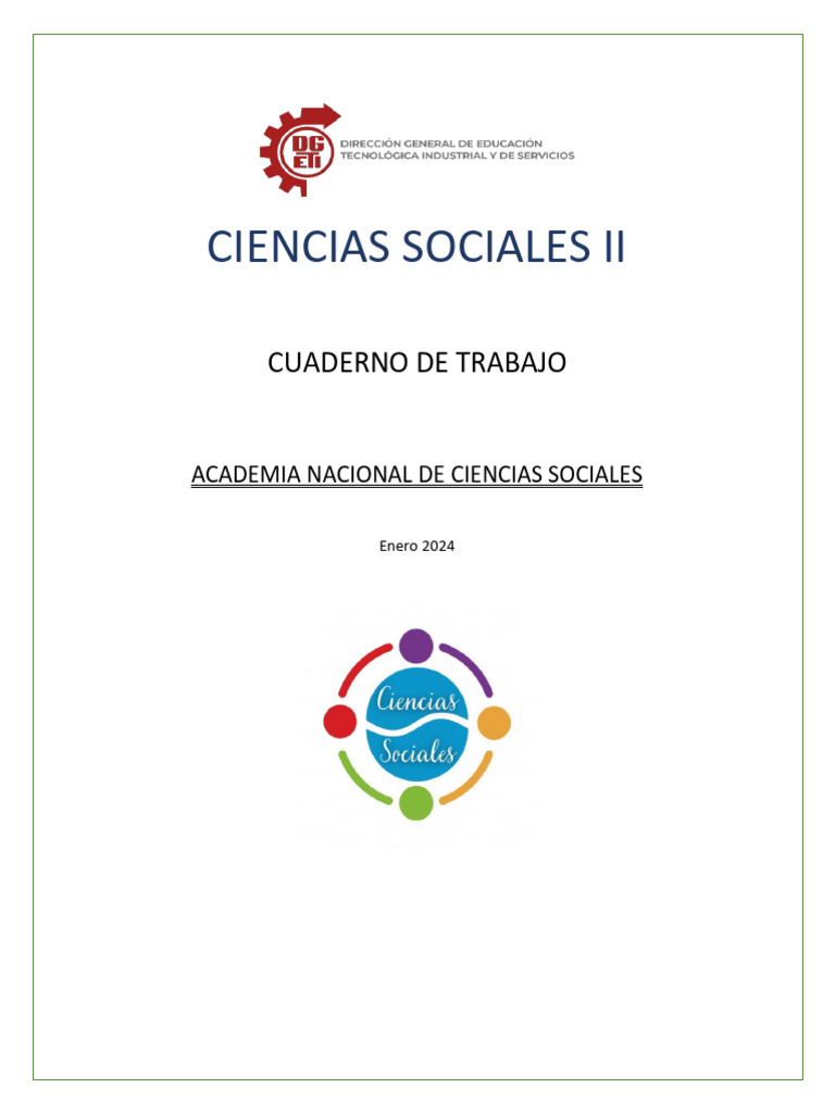 Cuaderno de Trabajo Ciencias Sociales II 2024 | PDF