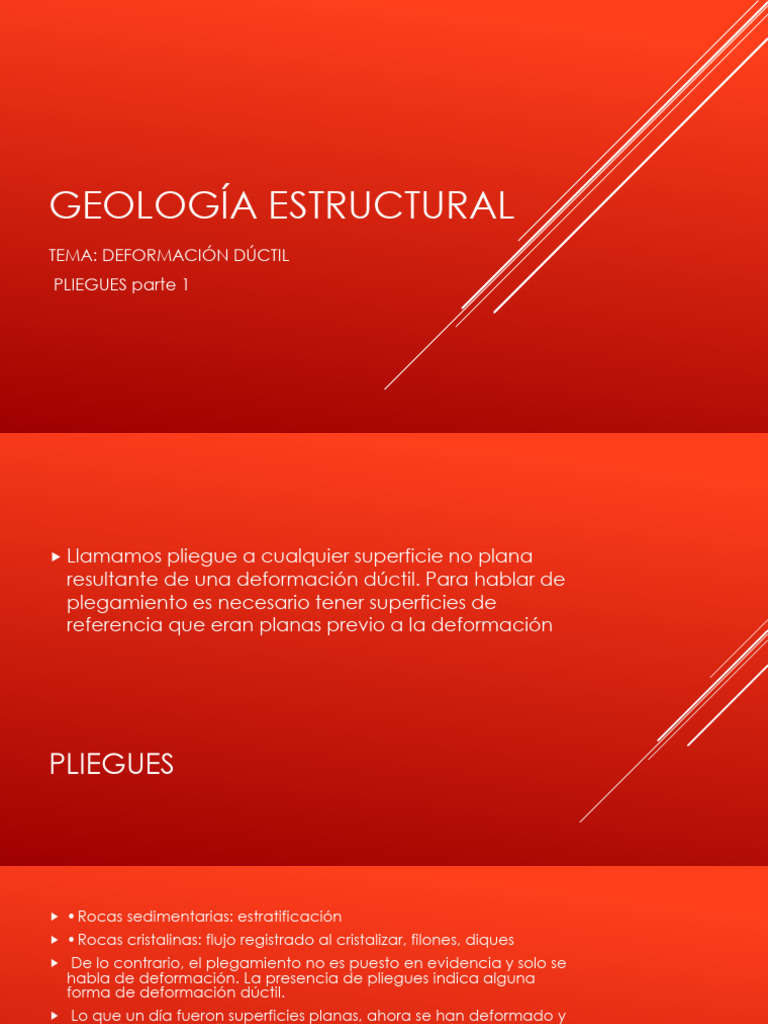Tipos y características de pliegues | PDF | Distancia | Estrato
