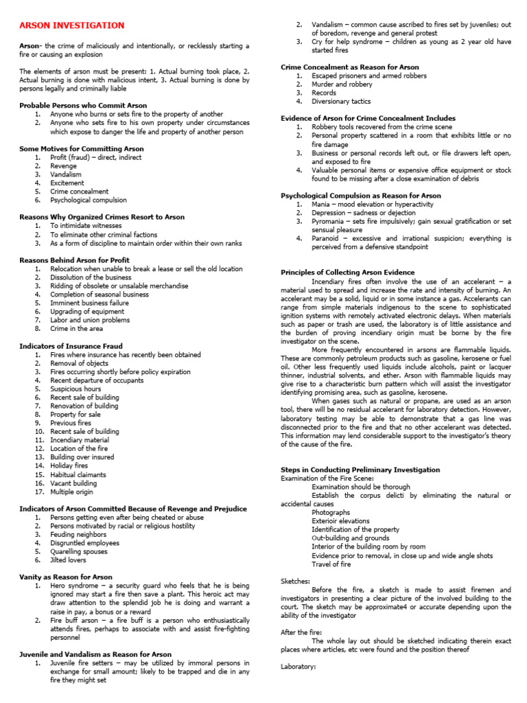10 - Arson Investigation | Download Free PDF | Arson | Crime & Violence