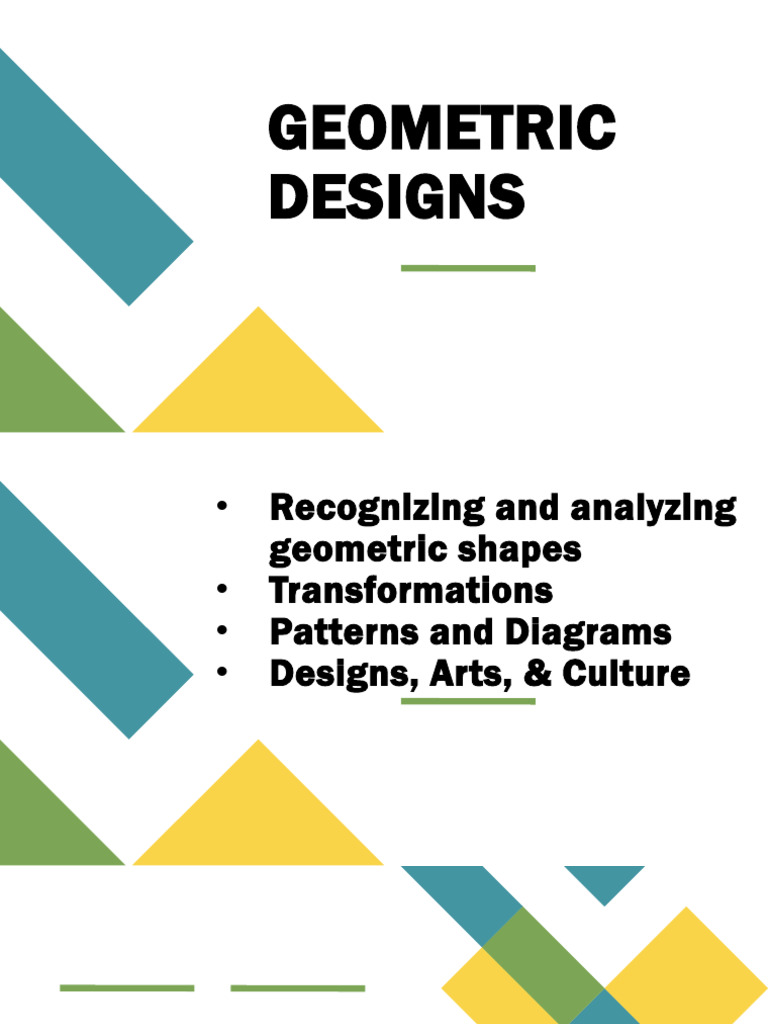 Geometric Shapes and Designs Guide | PDF