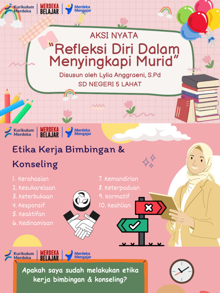 Aksi Nyata Refleksi Diri Dalam Menyingkapi Murid | PDF