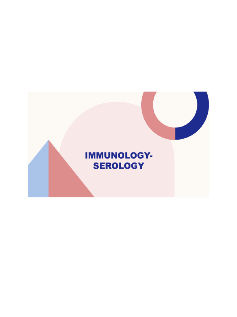 Immunoserology Notes | PDF