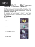 Dna Extraction From Banana-Procedure | PDF