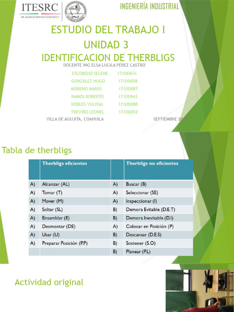 Ejemplo de Practica de Therblig | PDF