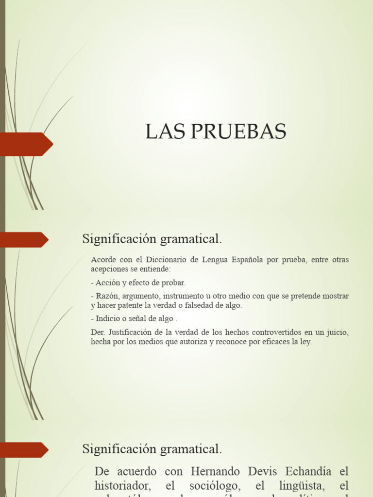 Prueba S | PDF | Evidencia (ley) | Ley procesal