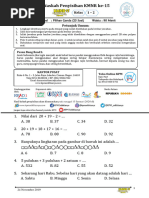 Soal Uji Coba KMNR Kelas 2 | PDF