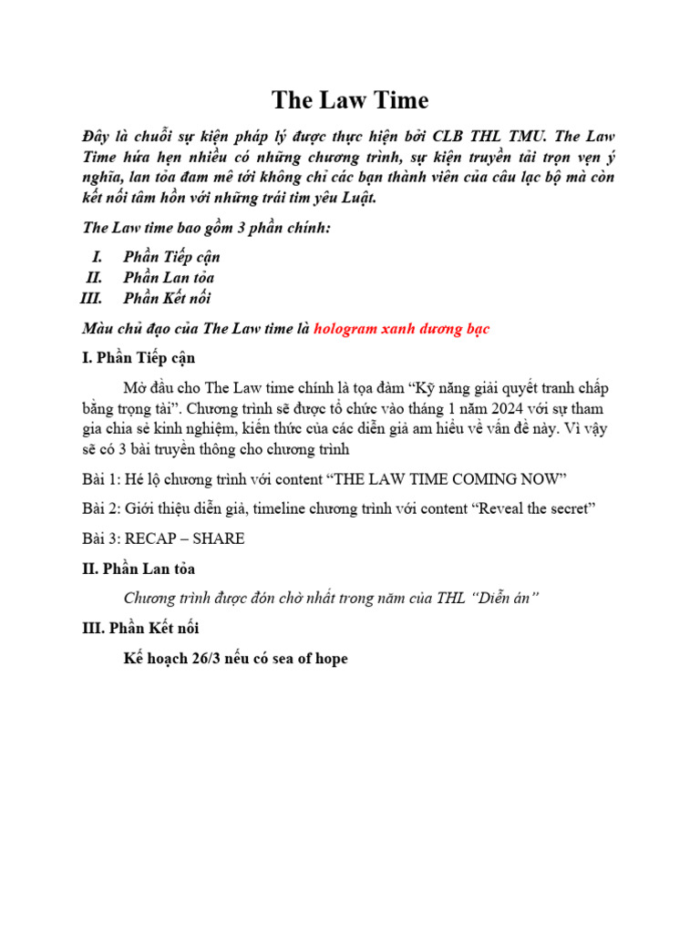 The Law Time | PDF