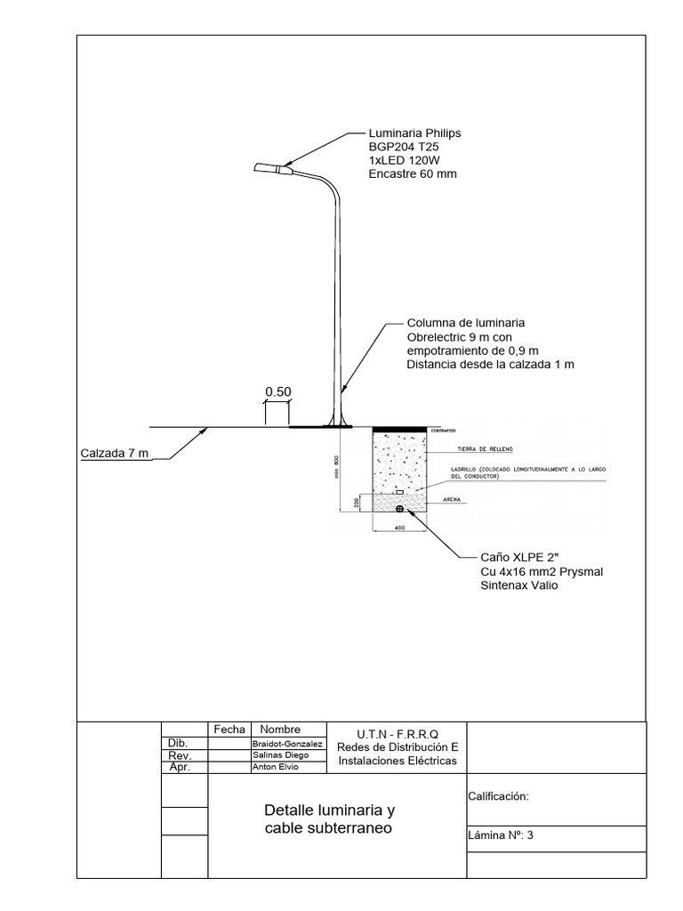 3-Detalle Cable Subterraneo | PDF