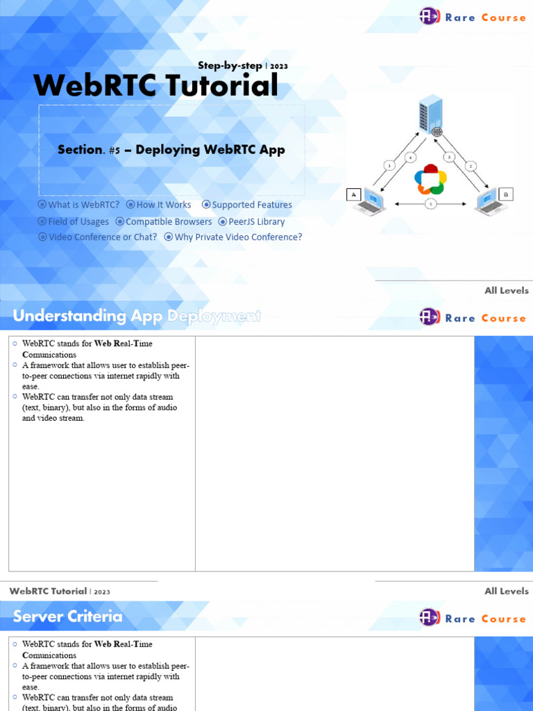 5-Deploying WebRTC App | PDF | Streaming Media | Internet