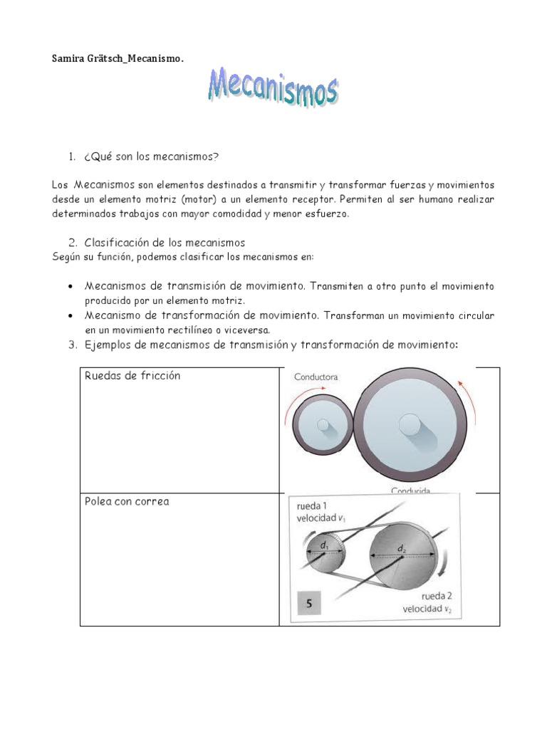 Qué Son Los Mecanismos | PDF