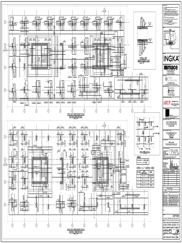 Nmp-gfc-bm-b4-St-t1-Re-001a - Tower 1 Raft Reinforcement Details ...