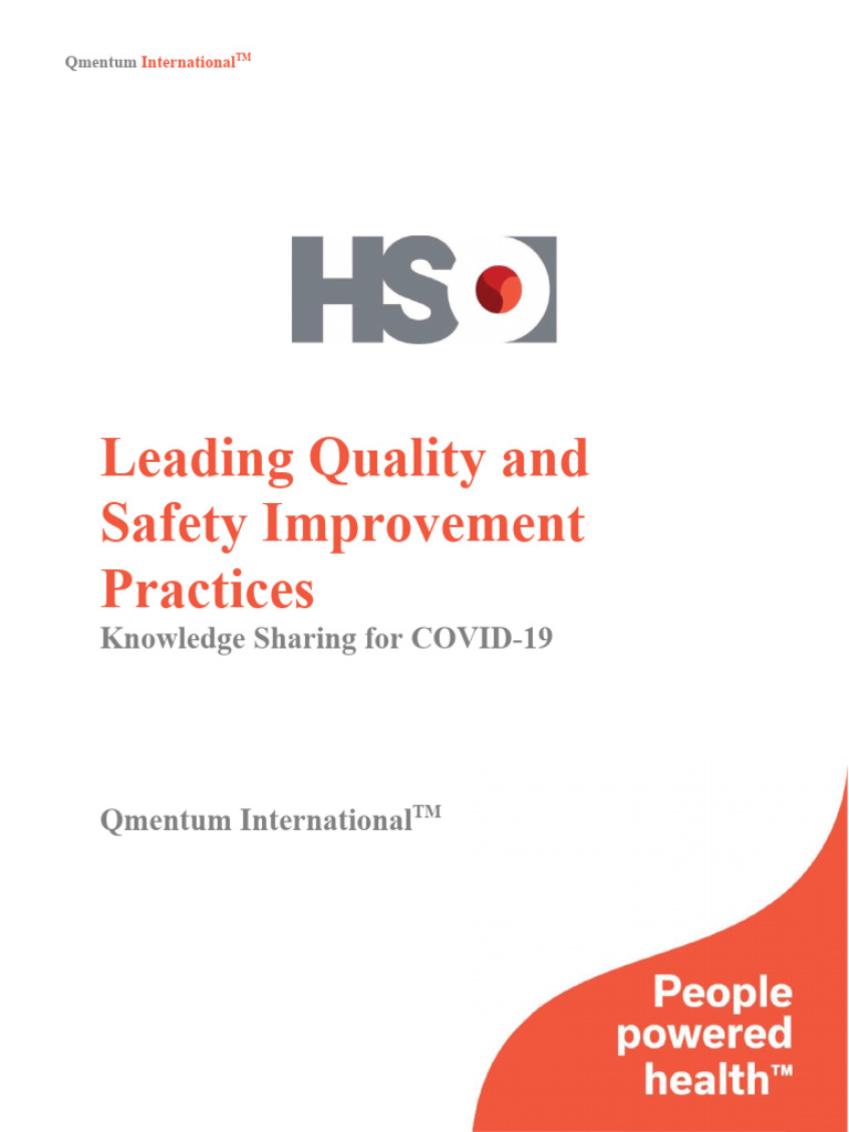 Leading Quality and Safety Improvement Practices | PDF | Hospital ...