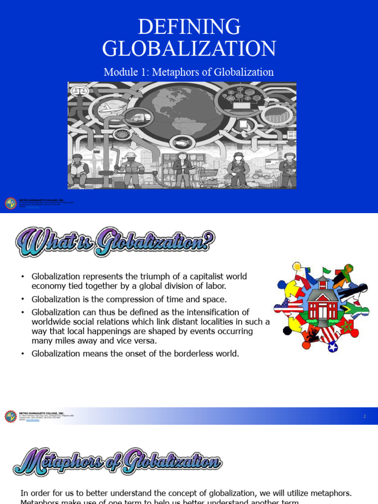 Module 1 Metaphors of Globalization | PDF
