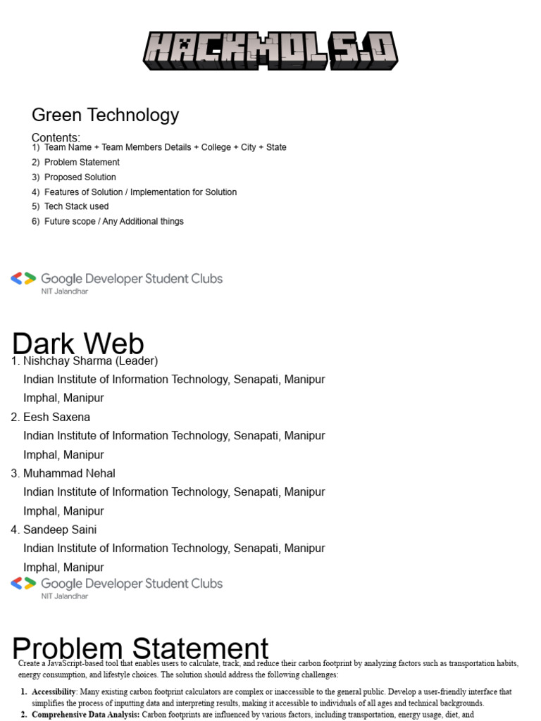 Hack Mol Dark Web | PDF | Usability | Sustainability