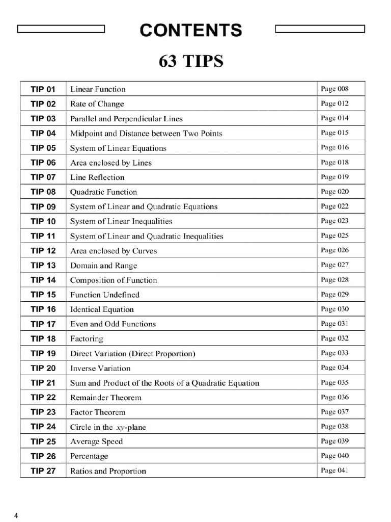 63 Tips Sat Math 1 | PDF