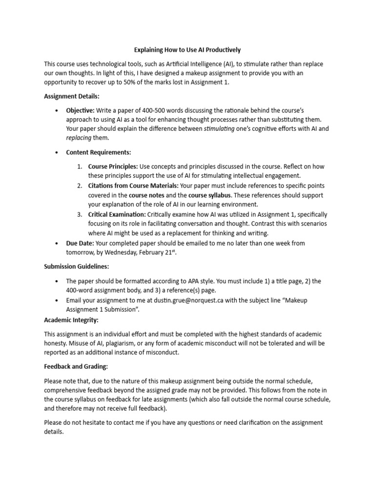 Explaining How To Use AI Productively | PDF | Intelligence (AI ...