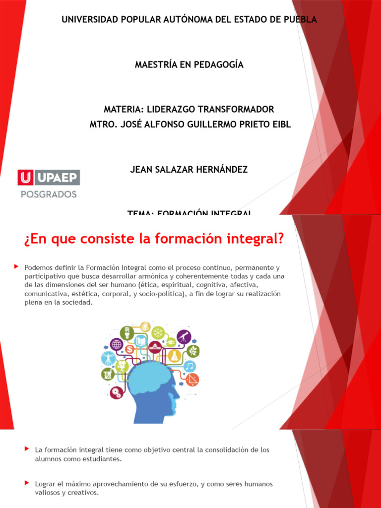 Formacion Integral | PDF | Integral | Cognición