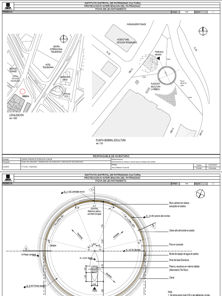 Detalles Escultura La Rebeca Bogotá | PDF