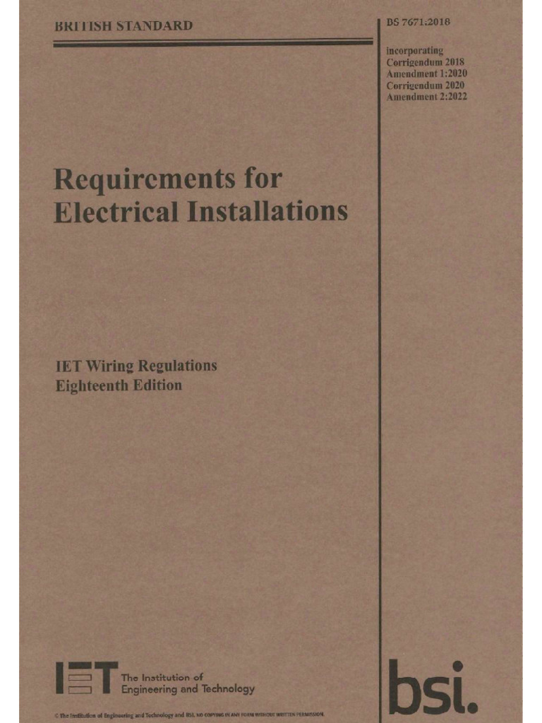 Requirements for Electrical Installations _ IET Wiring -- The ...