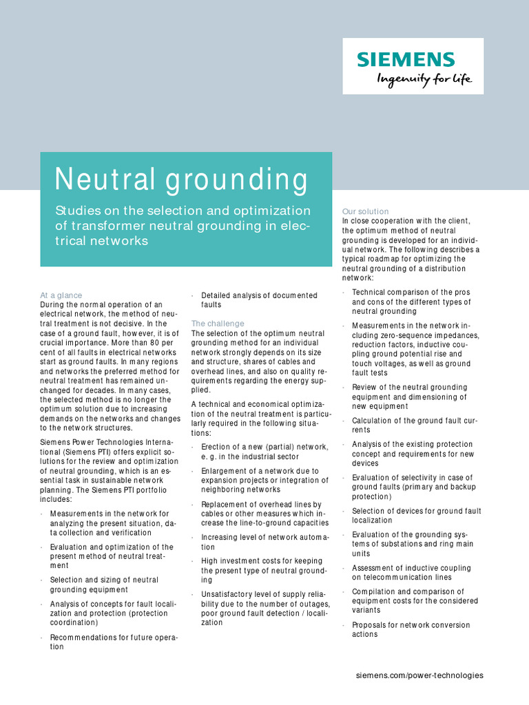 Siemens Pti-Psc-Neutral-Grounding-Datasheet | PDF | Mathematical ...