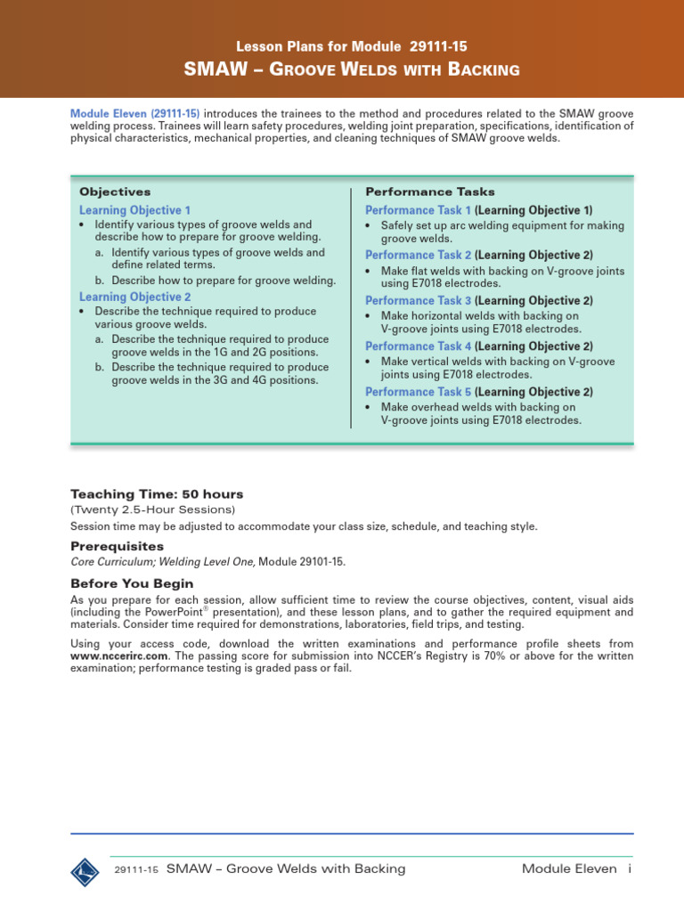 SMAW-Groove Welds With Backing | PDF | Welding | Construction