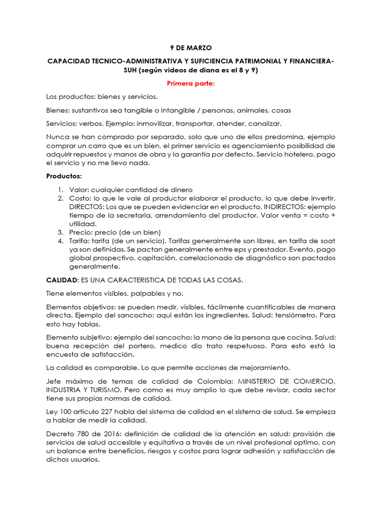 9 Marzo Capacidad Tecnico-Administrativa y Suficiencia Patrimonial y ... 9 Marzo Capacidad Tecnico-Administrativa y Suficiencia Patrimonial y ...