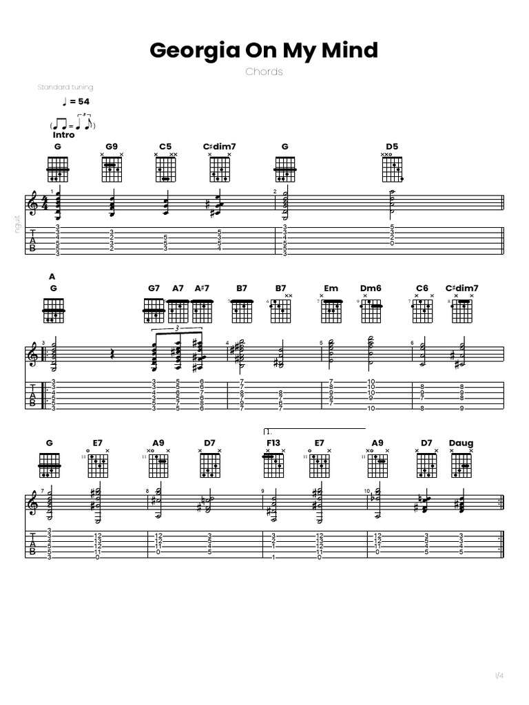 Georgia Chords | PDF