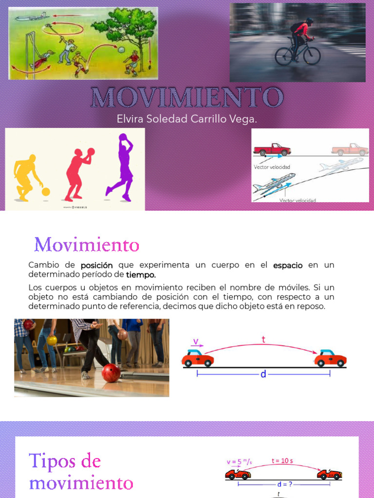 10 Tipos de Movimiento en Física | PDF | Velocidad | Aceleración
