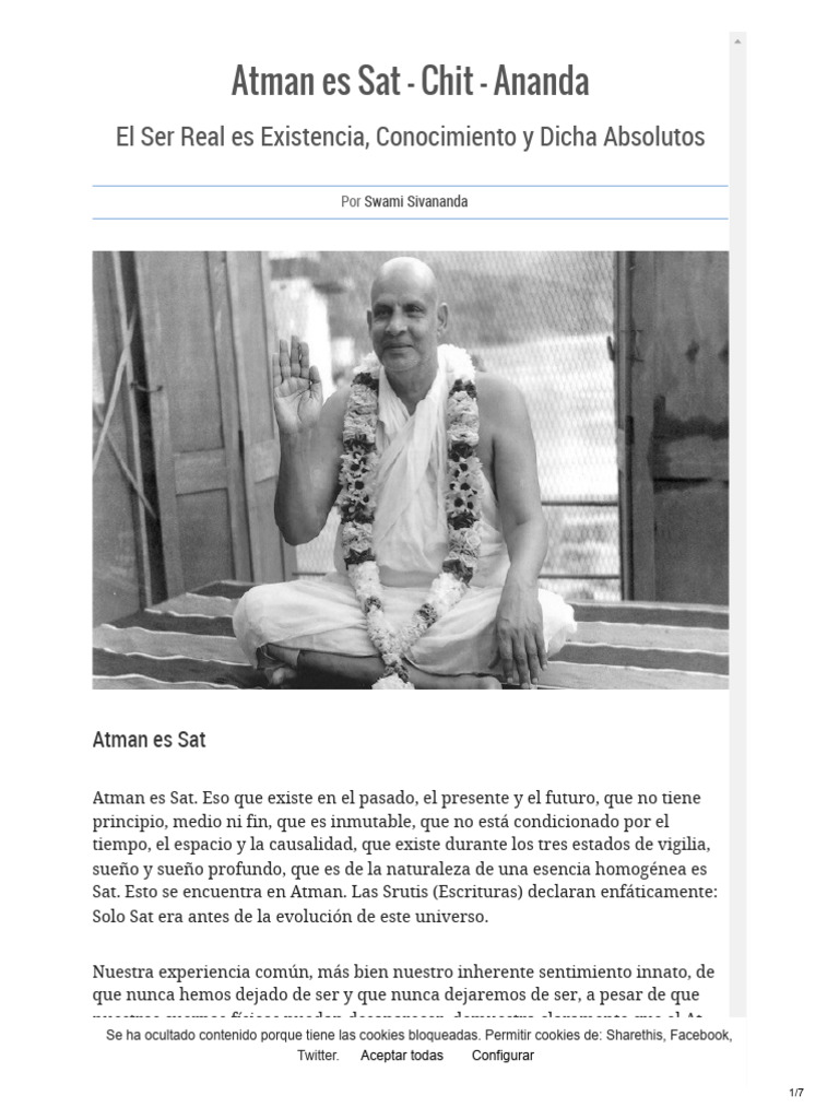 Atman Es Sat-Chit-Ananda | PDF | Karma | Felicidad