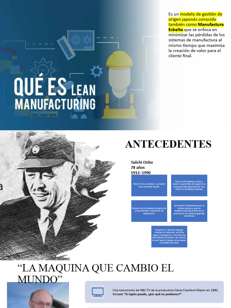 Lean Manufacturing Presentacion | Descargar gratis PDF | Lean ...