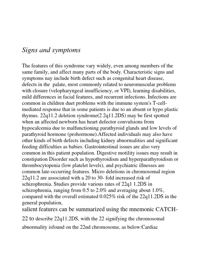 Signs and Symptoms: Salient Features Can Be Summarized Using The ...