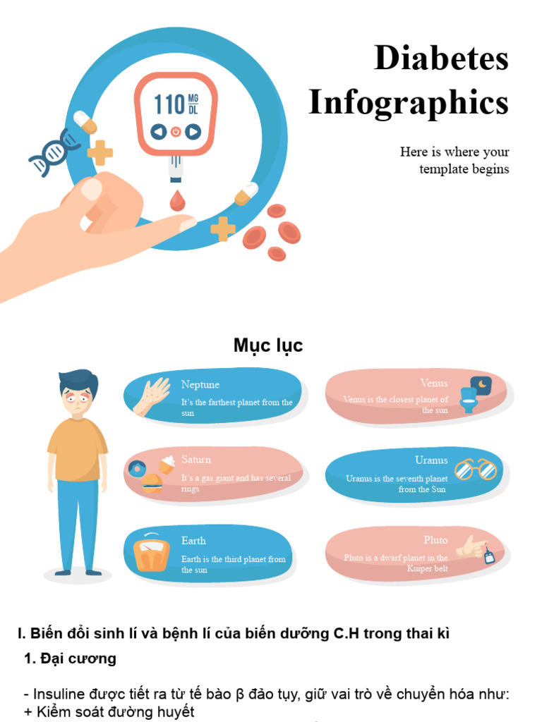 Diabetes Infographics by Slidesgo | PDF
