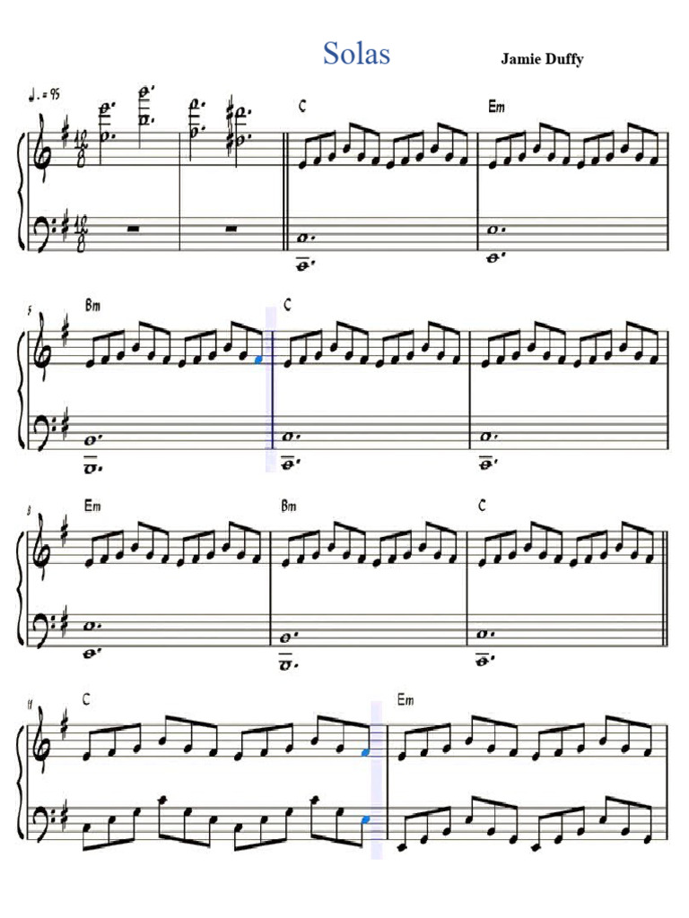 Solas - Piano Partitura | PDF