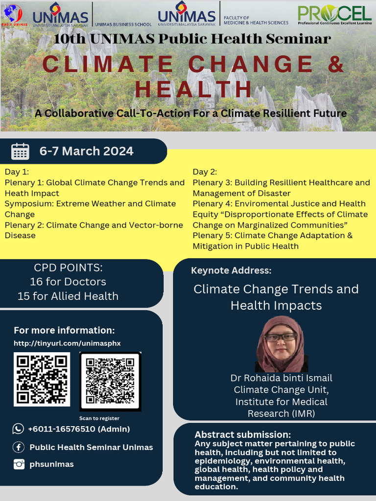 Poster UNIMAS Public Health Seminar | PDF