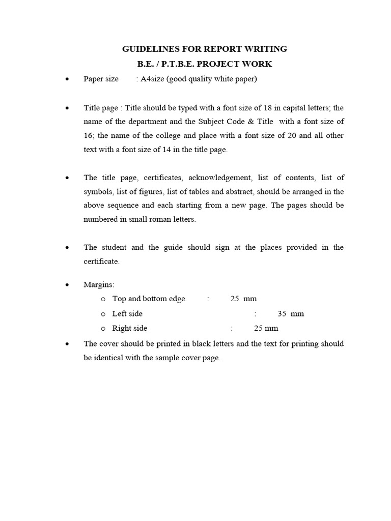 Guidelines For Report Writing | PDF | Methodology | Letter Case