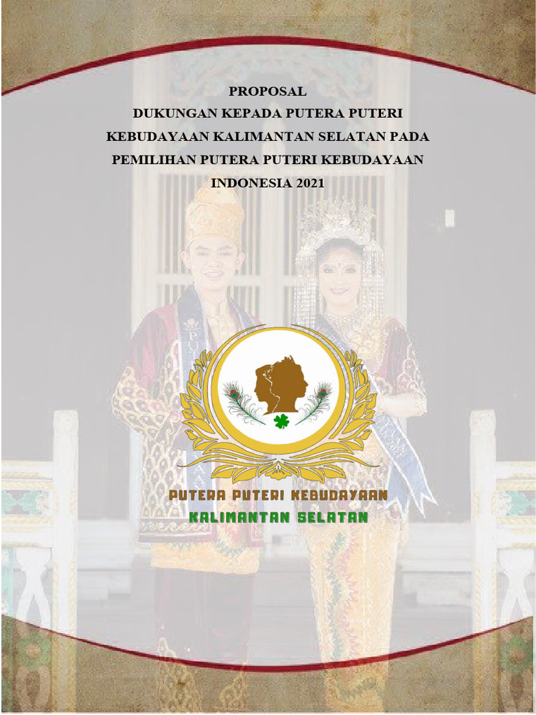 Dukung Putera Puteri Kebudayaan Kalsel 2021 | PDF