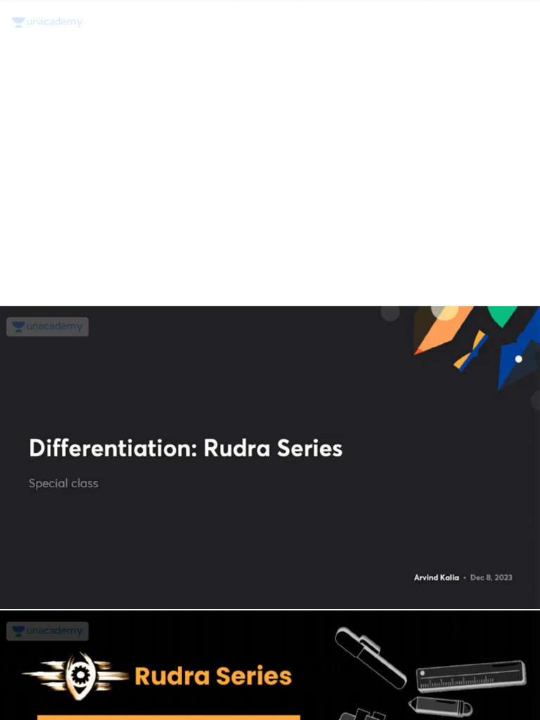Differentiation Rudra Series With Anno | PDF