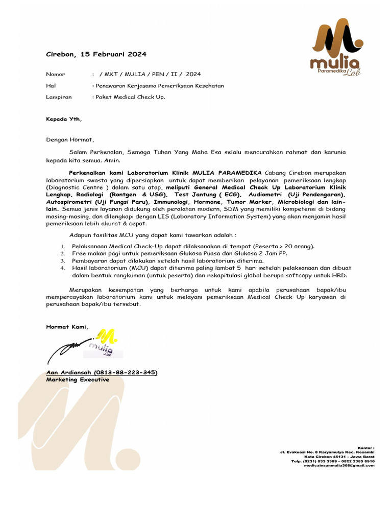 Surat Penawaran | PDF